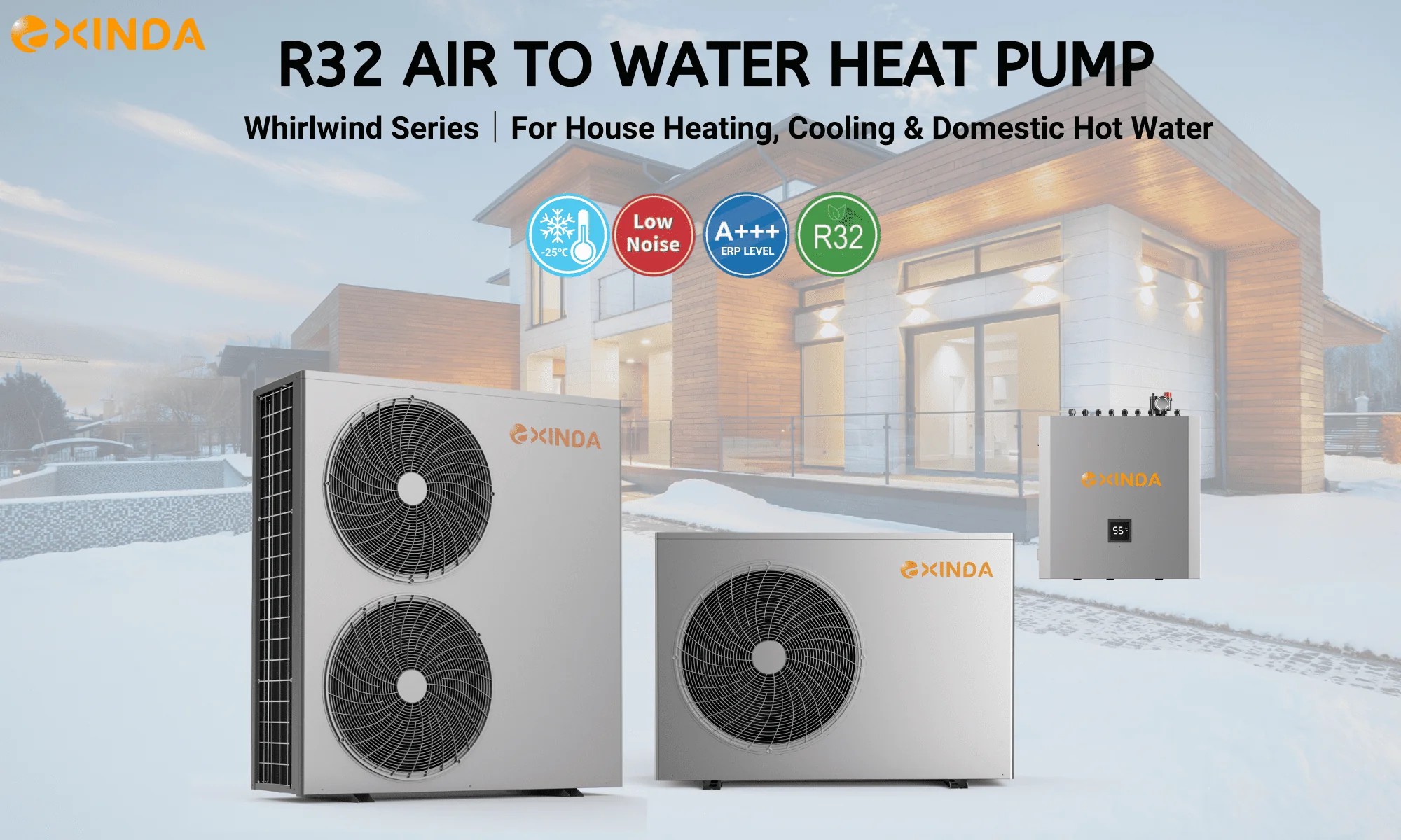 Residential R32 Inverter Air to Water Heat Pump – EXINDA | Heat Pump Brand